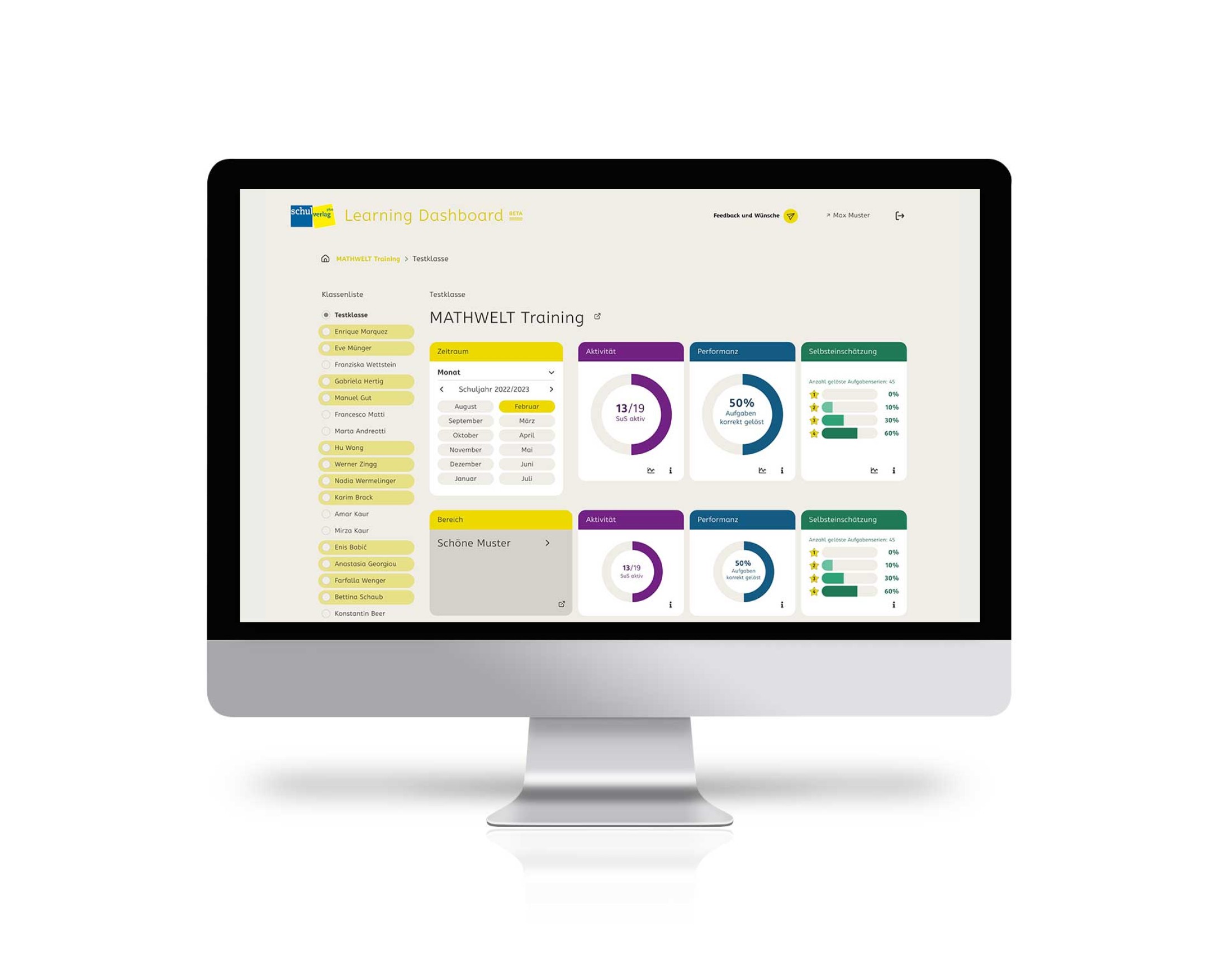 Learning Dashboard / Schulverlag plus